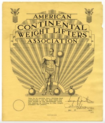 American Body Building Club course advertisement | Rogue Fitness