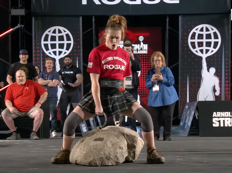 Chloe Brennan Women's Dinnie Stone Hold Record – 2022 Rogue Record ...