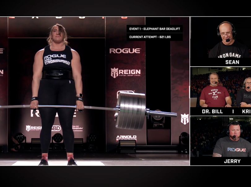 Lucy Underdown | Rogue Elephant Bar Deadlift | Attempt 1 | 2024 Arnold ...