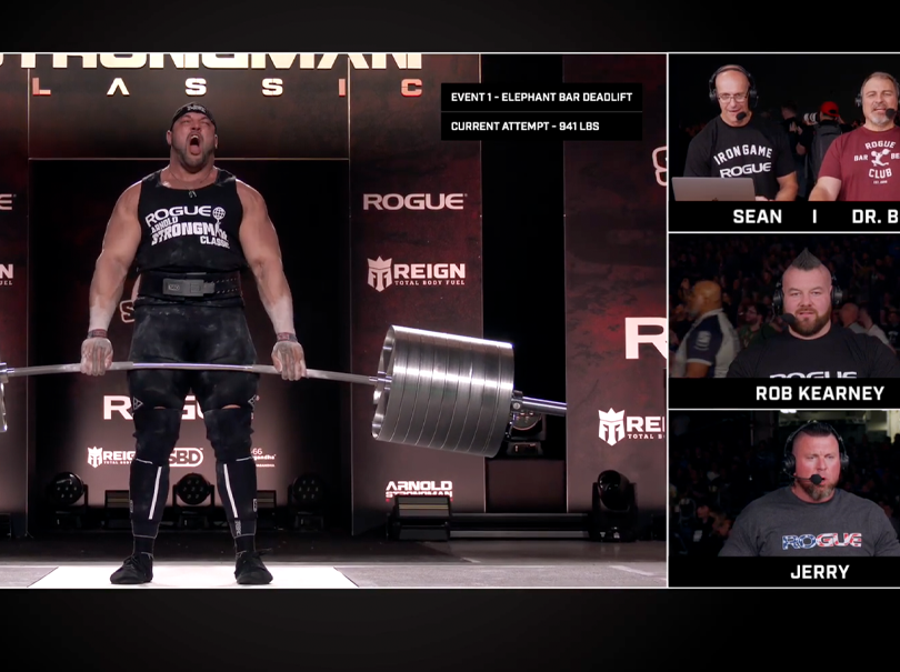 Evan Singleton | Rogue Elephant Bar Deadlift | Attempt 3 | 2024 Arnold ...