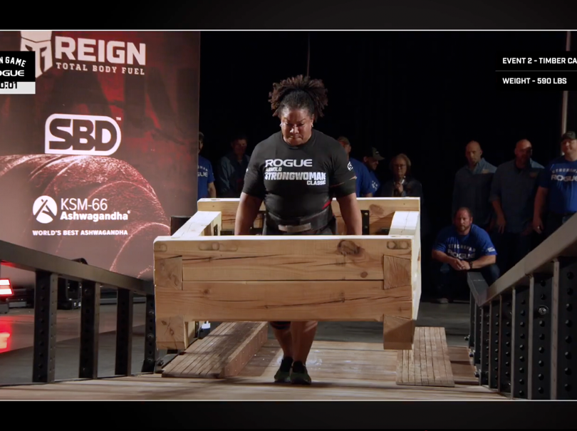 Andrea Thompson | Timber Carry | 2024 Arnold Strongwoman Classic ...
