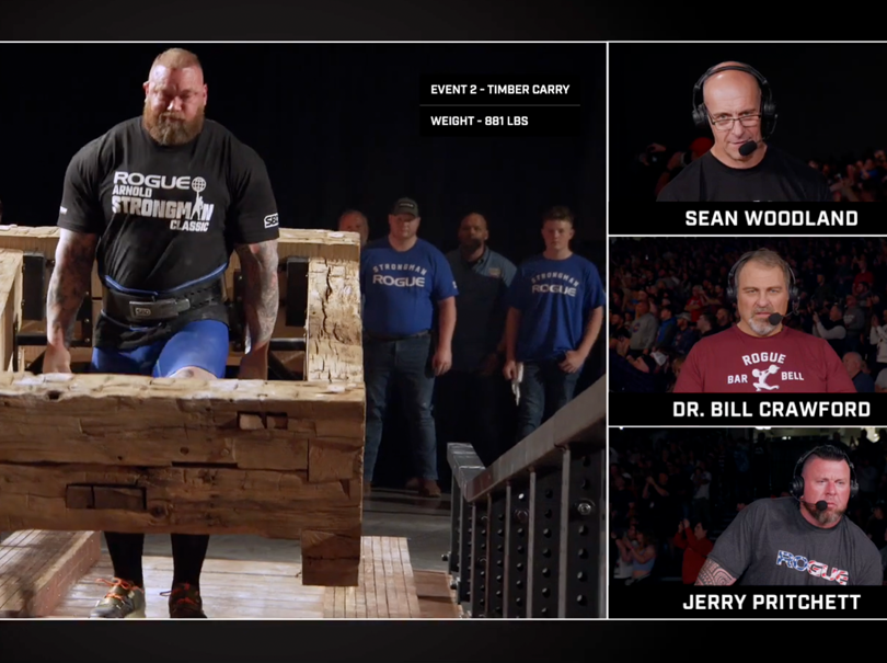 Hafthor Björnsson | Timber Carry | 2024 Arnold Strongman Classic ...