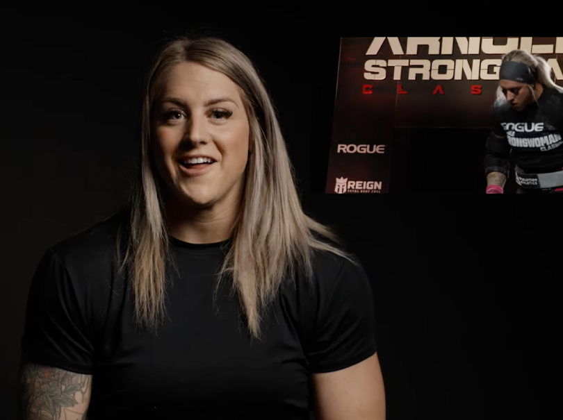 Sam Belliveau on her record setting 185LB Monster Bell lift at the 2024 ...